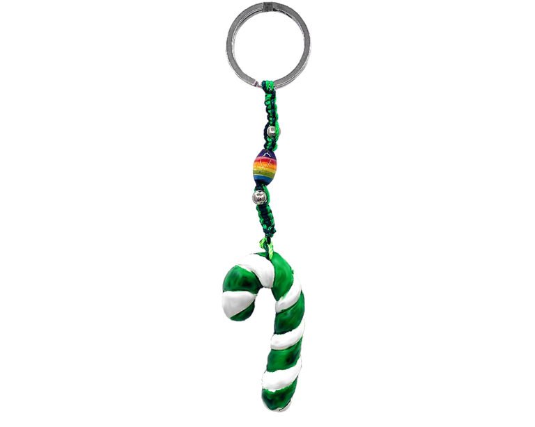 Candy Cane Christmas Food Durepox Resin Figurine Keychain - Pichincha gifts