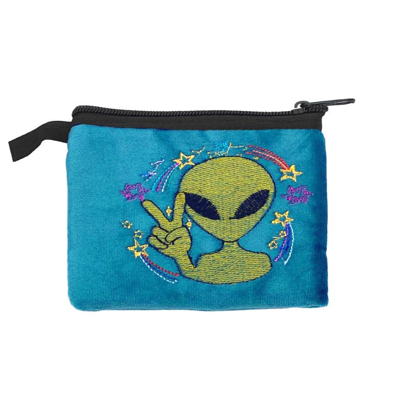 Embroidered Alien Ecuadorian Coin Purse - Pichincha gifts